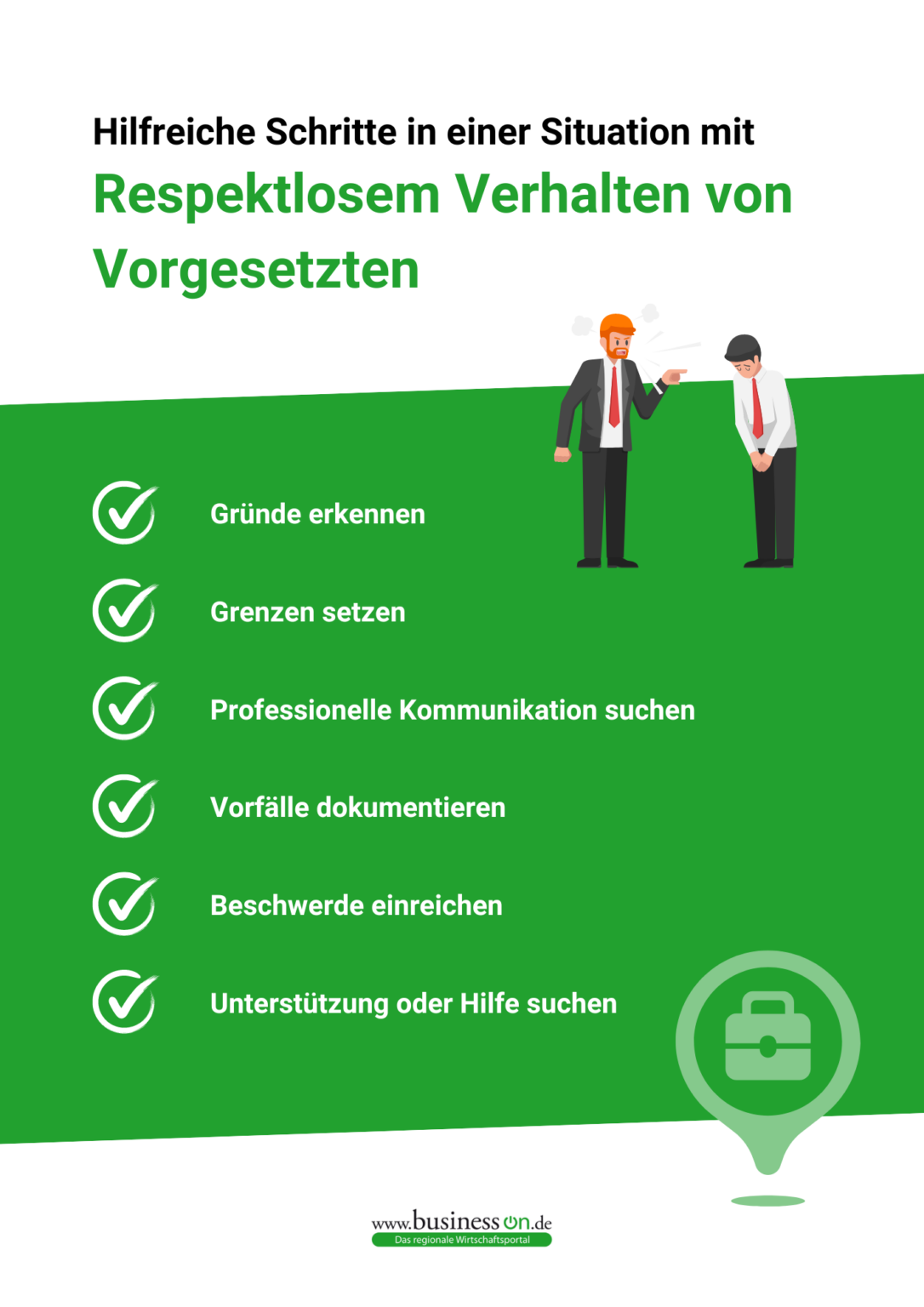 Respektloses Verhalten von Vorgesetzten